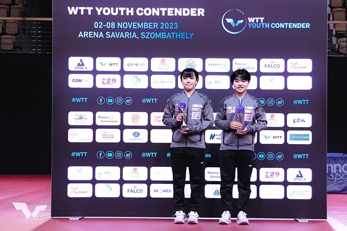 卓球 WTTユースコンテンダー ソンバトヘイ 青木咲智がU19とU17優勝、髙森愛央がU15優勝｜卓球レポート