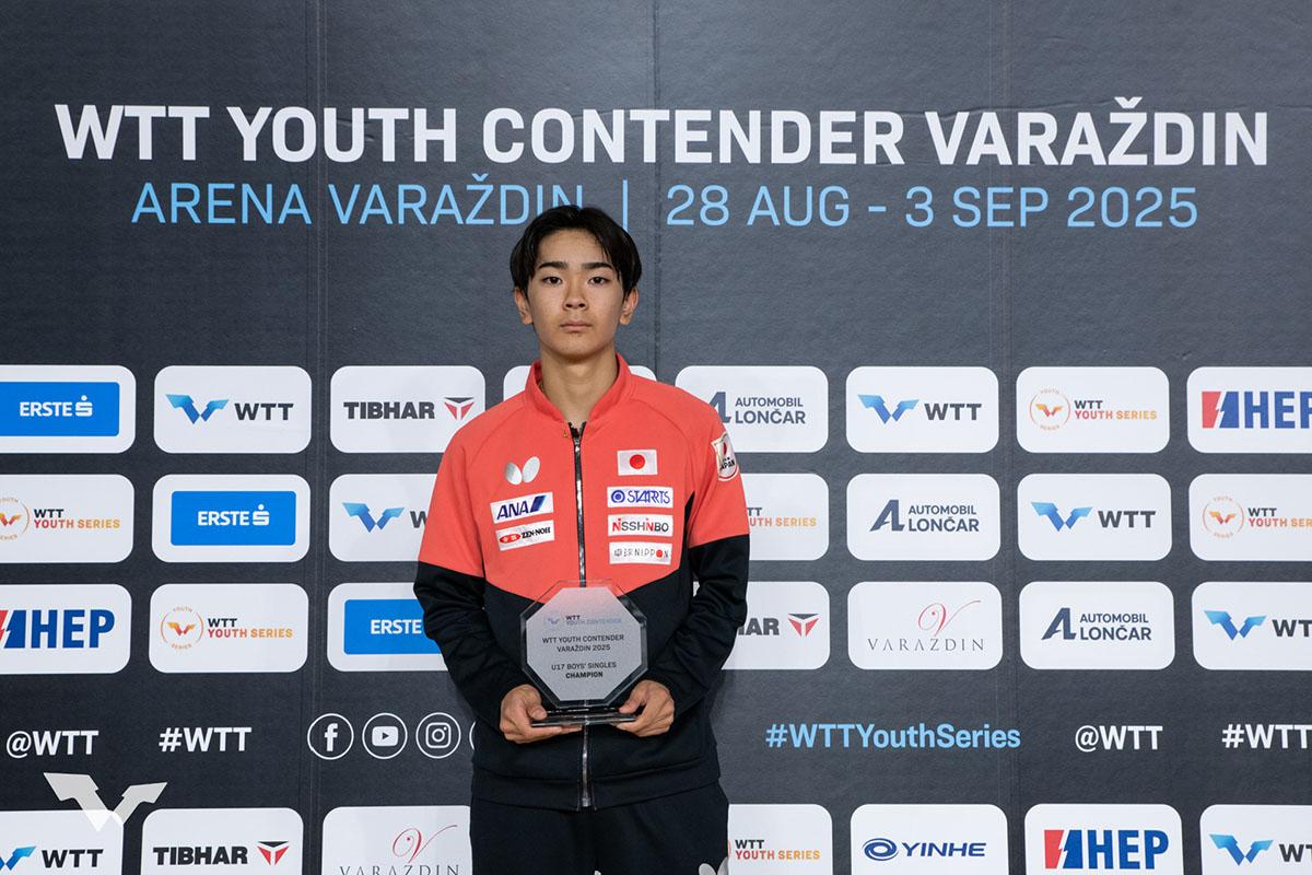 卓球 WTTユースコンテンダー ヴァラジュディン 川上流星がU17男子シングルス優勝｜卓球レポート
